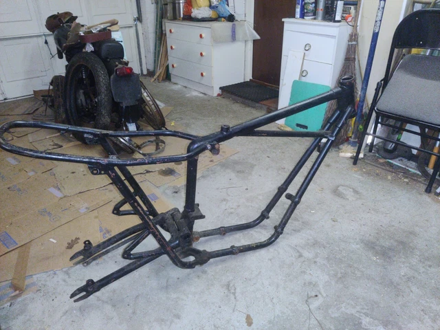 PRE UNIT TRIUMPH duplex tr6 650 Frame and swingarm .no v5. uk post only ...