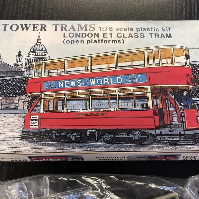 TOWER TRAMS LONDON E1 Class Tram (open Platforms) 1:76 Model Kit X 2 ...