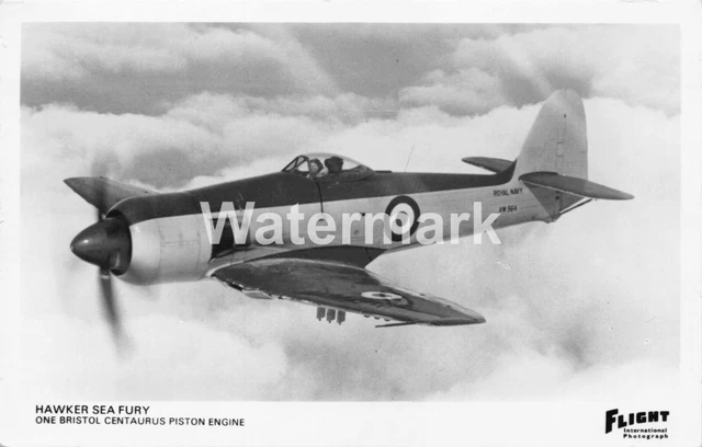 0155. WWII ERA RAF Aircraft. Hawker Sea Fury. EUR 3,88 - PicClick IT