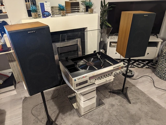 RARE SONY HMK-3000 Music Centre Record Player/Cassette Radio MINOR TLC ...