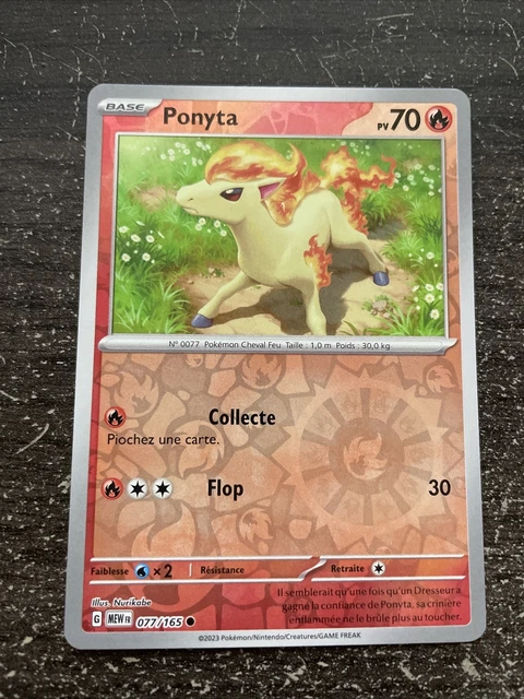 PONYTA REVERSE - Pokémon 077/165 Ev3.5 Ecarlate Et Violet Mew 151 Neuf ...