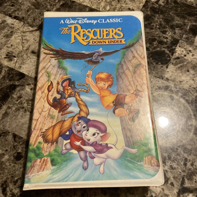 THE RESCUERS DOWN Under (Sealed VHS, 1991) The Classic Black Diamond ...