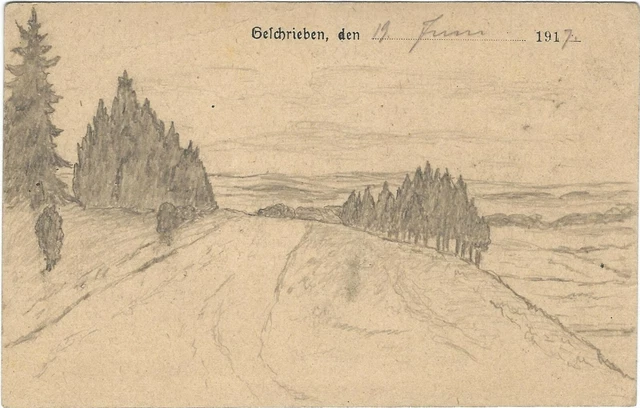 CARTOLINA DISEGNATA PRIMA Guerra Mondiale Ww1 Disegno Drawing ...