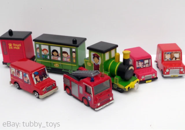 ERTL & CORGI Postman Pat & Fireman Sam: Van, Bus, Fire Engine ...