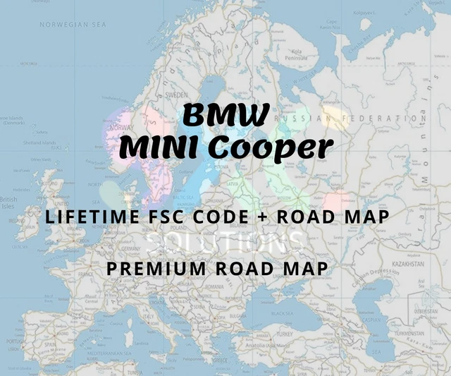EUROPE WEST/EAST PREMIUM 2024-2 Road Map + FSC Code BMW MINI EUR 24,59 - PicClick FR