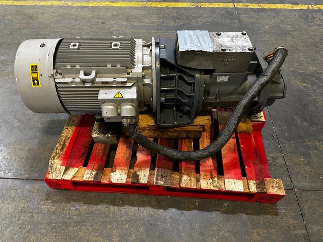 SIEMENS 50HP AC Motor with Airtec/Atlas Copco Air End Screw Compressor ...