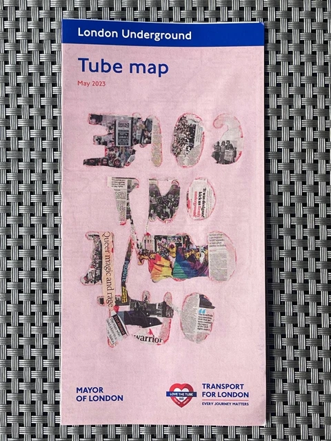 LONDON UNDERGROUND TUBE Map May 2023 £2.00 - PicClick UK