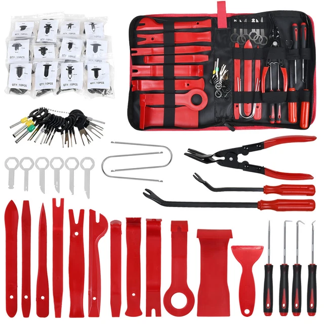 164-PIECE CAR INTERIOR Trim Removal Tool Kit for Automotive Upholstery ...