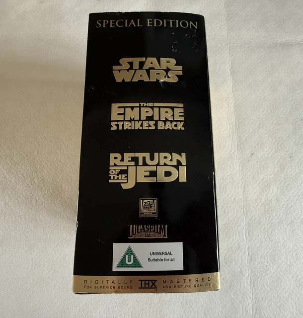 STAR WARS TRILOGY Video VHS 1997 Special Edition Gold Box Set 3 Film ...