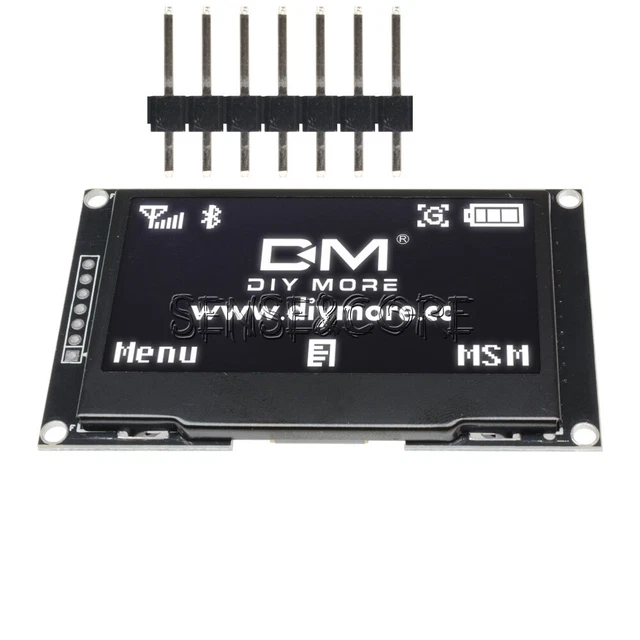 2.42& OLED DISPLAY Module 128*64 HD Screen IC I2C SPI Serial SSD1309 ...