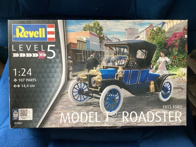 ICM/REVELL 1913 FORD Model T Roadster 1/24 Scale Model Car Kit (NO BOX ...