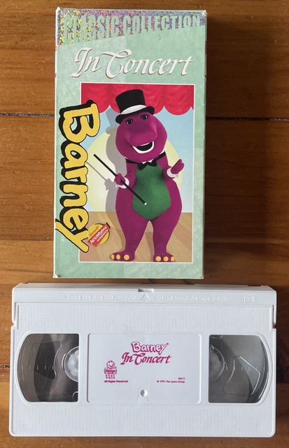 BARNEY IN CONCERT VHS Tape 2000 Classic Collection Kids Cartoon Movie ...