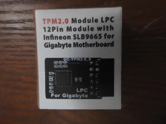 TPM2.0 MODULE LPC 12Pin Module with Infineon SLB9665 for Gigabyte ...