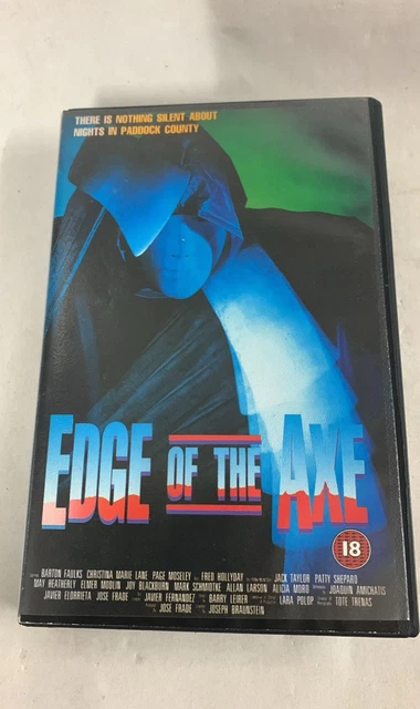 EDGE OF THE Axe VHS Big Box | Rare 80s Horror Slasher | Collector’s ...
