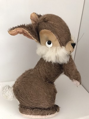 VINTAGE 10” THUMPER Rabbit Disney Bambi Plush Toy Brown - Merrythought ...