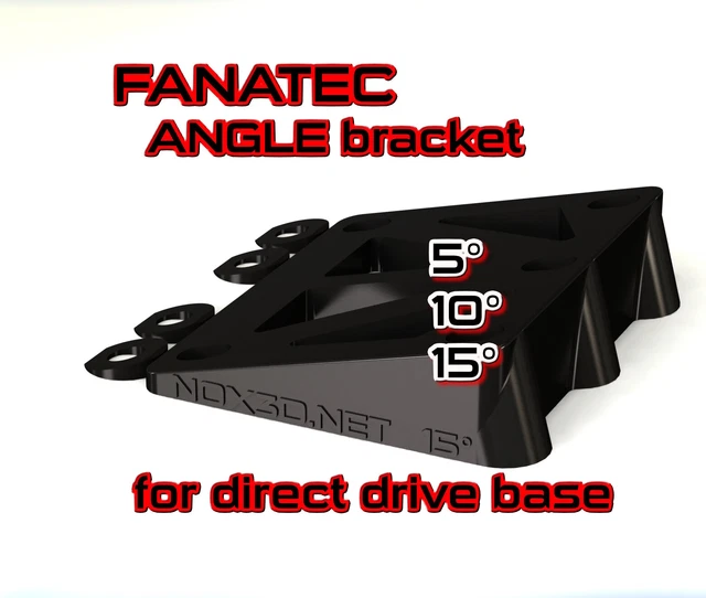 NEW FANATEC DD 1-2 / CSL DD DD+ pro support angled fix bracket mounted ...