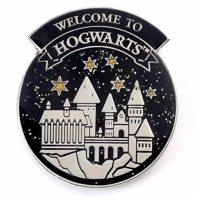 OFFICIAL HARRY POTTER Welcome to Hogwarts Pin Badge by The Carat Shop ...