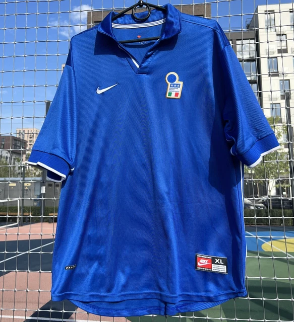 ITALY NATIONAL TEAM home football shirt 97/98 World Cup 1998 Nike Size ...