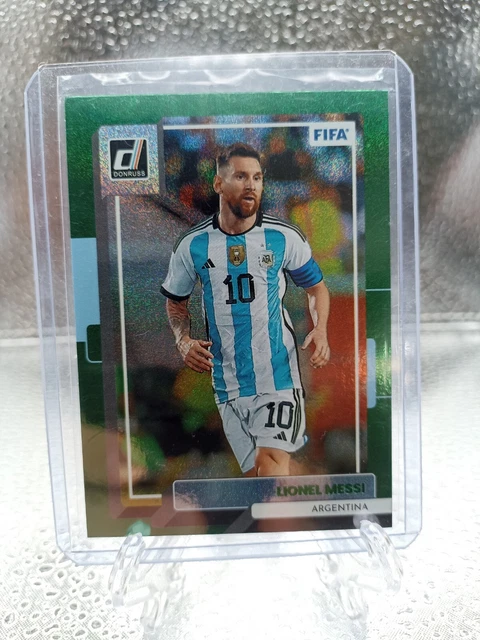 2023 DONRUSS FIFA Green Foil Shimmer Lionel Messi Argentina #10 $27.00 ...