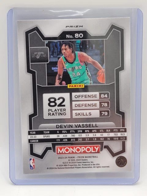 2023-24 PANINI PRIZM Monopoli Viola #80 Vassell Devin EUR 4,56 ...