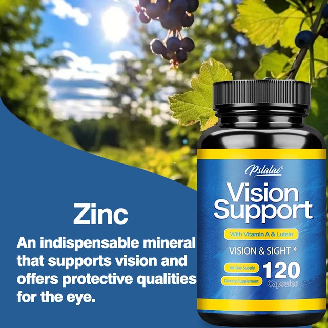 VISION SUPPORT - Vitamin A,Lutein -Reduce Eye Fatigue and Improve ...