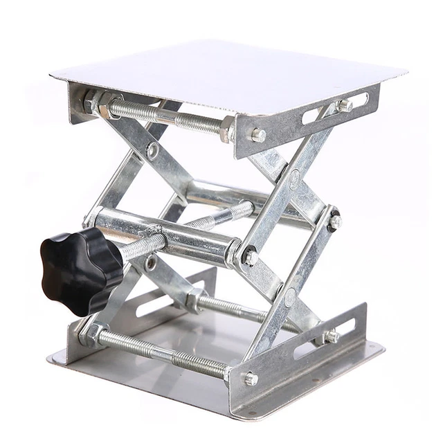 STAINLESS STEEL LAB Lifting Platform Stand Rack Scissor Frame Lab-Lift ...