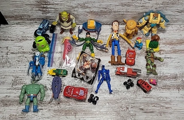RANDOM MIXED SMALL Toy Lot 10x8x6 Box 20 + pcs. (3 + pounds). See all ...