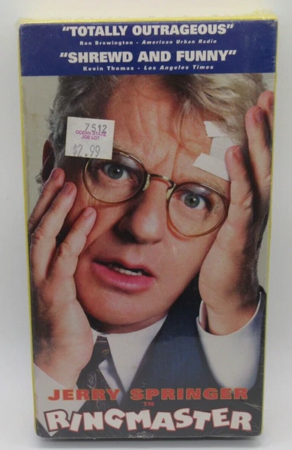 RINGMASTER VHS VIDEO Movie, Jerry Springer, Jaime Pressly, Wendy ...