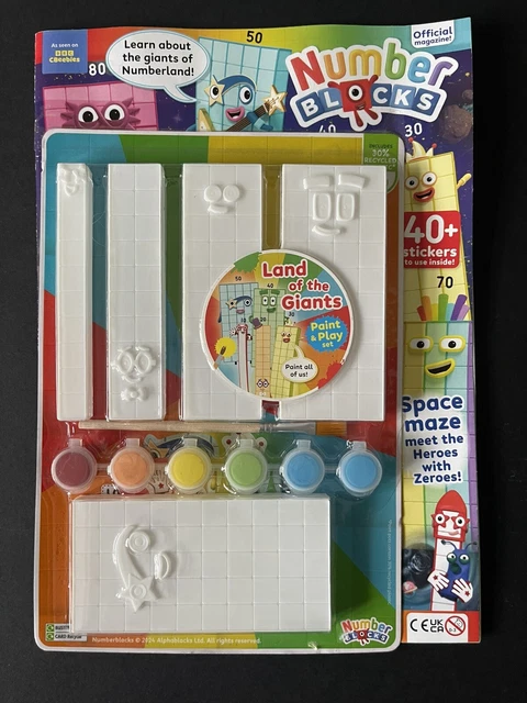 NUMBERBLOCKS MAGAZINE ISSUE 40, With Land Of The Giants Paint & Play ...