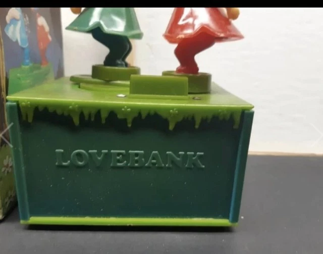 VINTAGE YL YAP’S Battery Operated LOVE BANK Toy Savings Bank w/box Hong ...