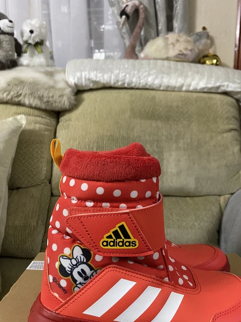ADIDAS WINTERPLAY DISNEY Minnie Mouse C Snow Boots Shoes BNIB Size 2uk ...