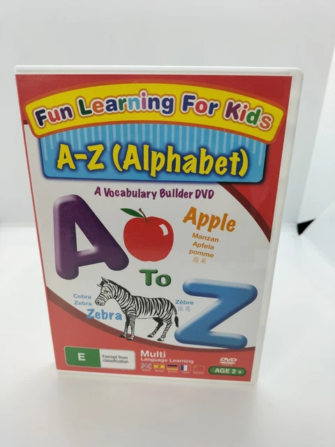 FUN LEARNING FOR Kids A-Z Alphabet DVD Multi Language Learning ...