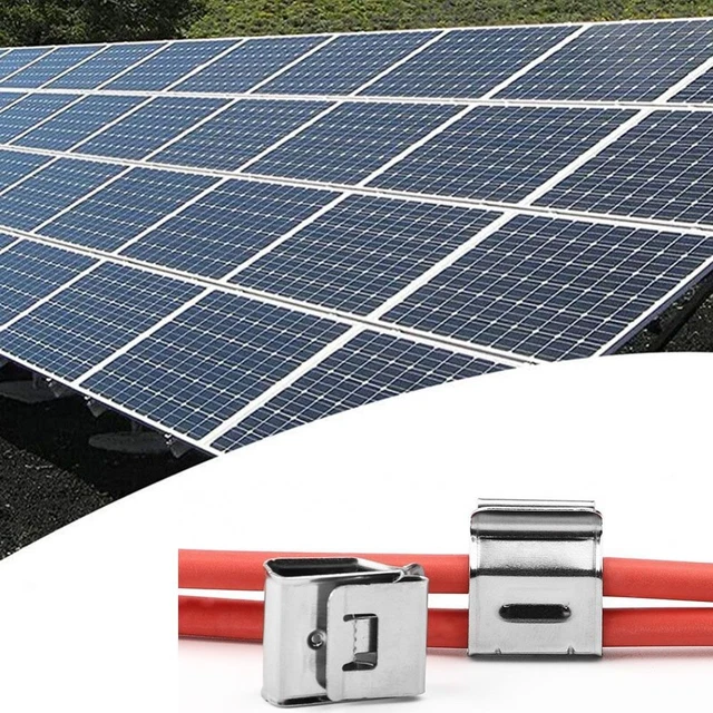 STAINLESS STEEL SOLAR Panel Cable Clips Cable Management PV Wire EUR 3 ...