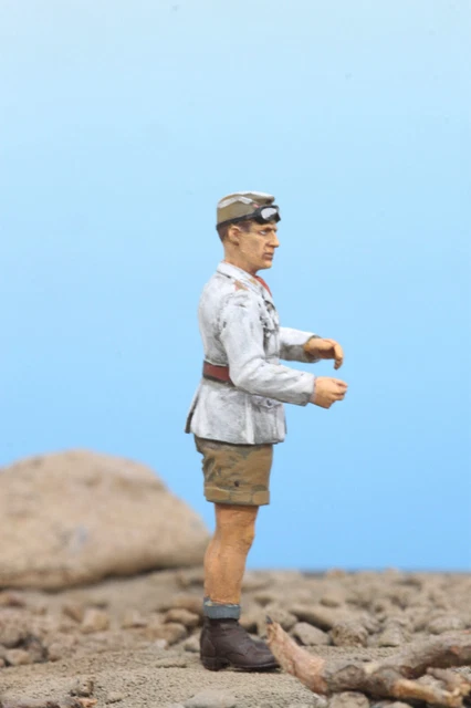 1:35 MODEL TANK Figur WH Soldat Afrika Korps Nr 3 gebaut built EUR 10 ...