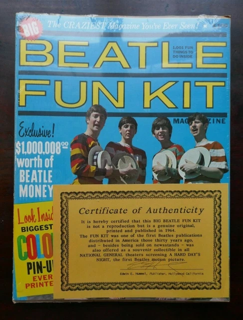 BEATLES ' FUN Kit ' Large Magazine From 1964 - Poster, Postcards Etc ...