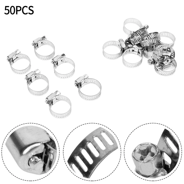 STAINLESS STEEL HOSE Clamps Clamps Clips 13-20mm Adjustable Accessories ...