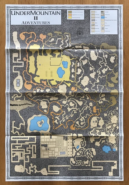 MAPPA DI GIOCO AD&D Forgotten Realms The Ruins Of Undermountain II ...