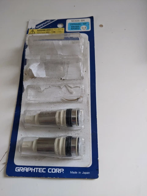 2 GRAPHTEC PLOTTER pens - NC505-BK 0.5mm £19.99 - PicClick UK