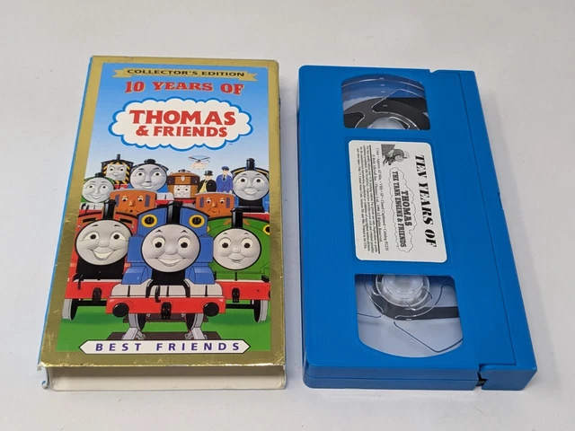THOMAS TANK ENGINE 10 Years Best Friends VHS 1999 Video Train Blue Tape ...