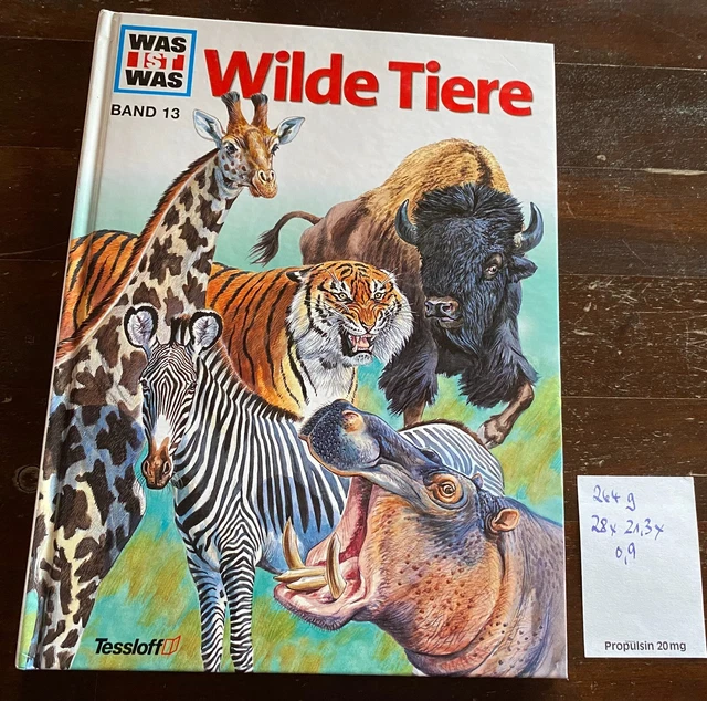 WILDE TIERE BUCHREIHE "Was ist was" Band 13 Prof.Dr.Gerhard Hartmann ...