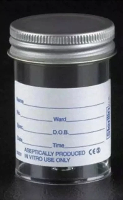 20 X 60ML Sterilin Universal Urine Sample Bottles Pots Containers Cups ... 20 X 60ML Sterilin Universal Urine Sample Bottles Pots Containers Cups ...