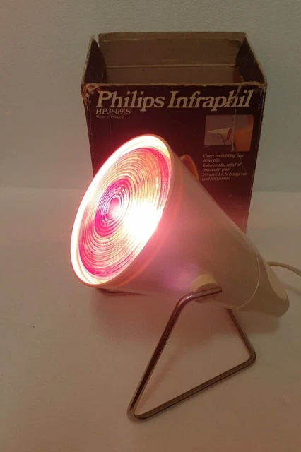 VINTAGE PHILIPS INFRAPHIL HP3609 Heat therapy Lamp £17.95 - PicClick UK