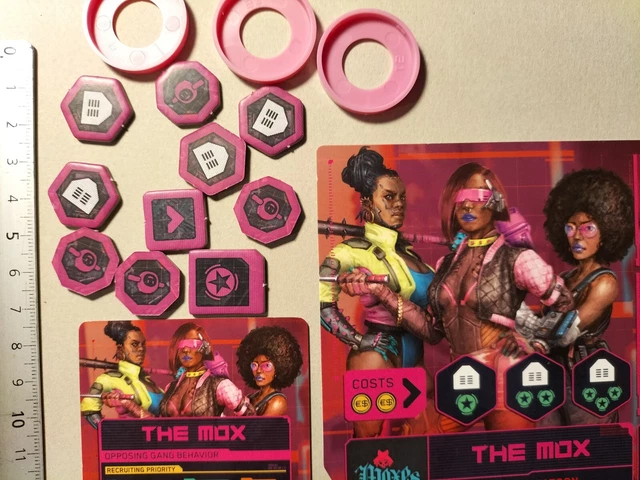 THE MOX GANG Token+Bases+Card+Dashboard/Cyberpunk 2077 Gangs Of Night ...