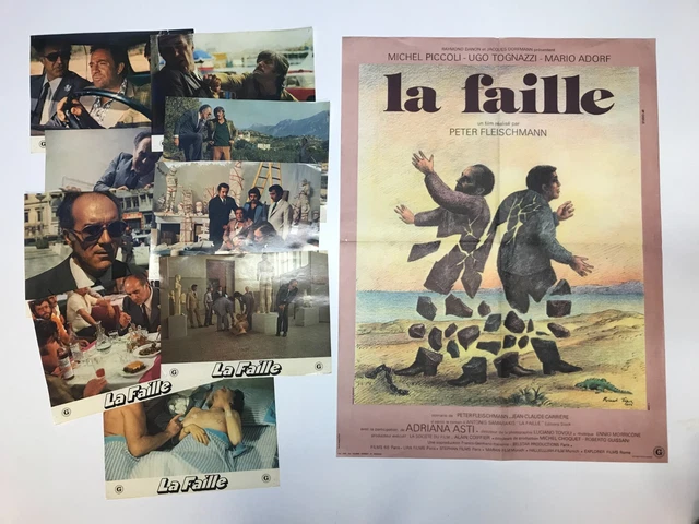 AFFICHE ORIGINALE ROLAND topor et photos, film La Faille 1975, Peter ...