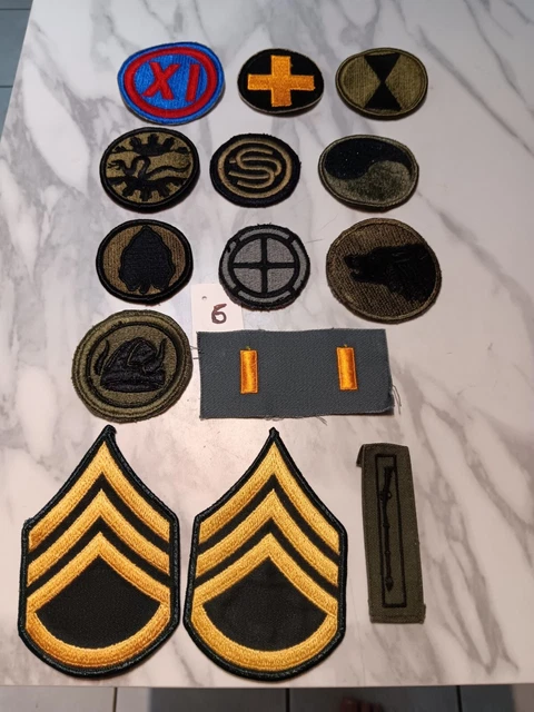USA ARMY SHOULDER Patches and Rank Insignia Lot 6 EUR 9,07 - PicClick FR