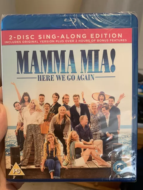 Mamma Mia Here We Go Again Musical Abba Blu Ray Movie New And Sealed