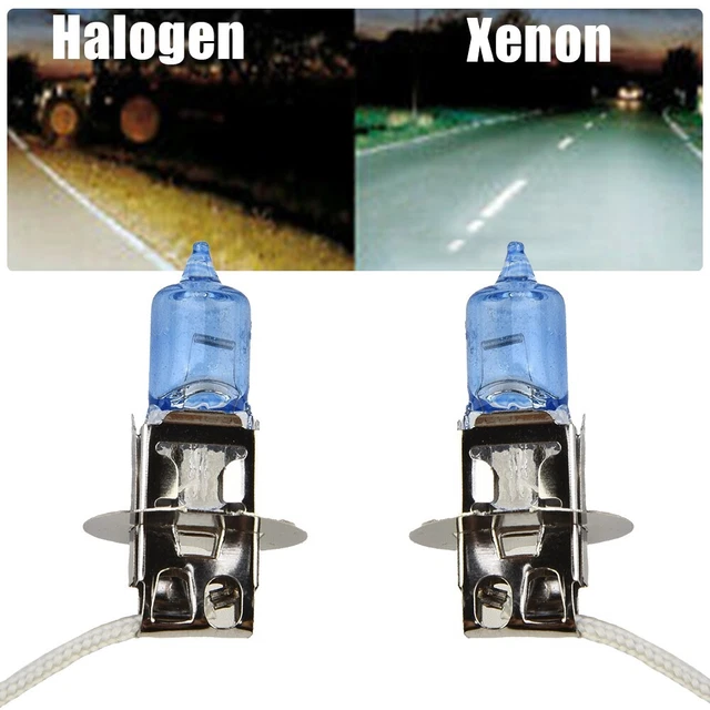FOG LIGHT CAR Bulb 100W 12v H3 Halogen Headlight Lamps Spotlight White ...