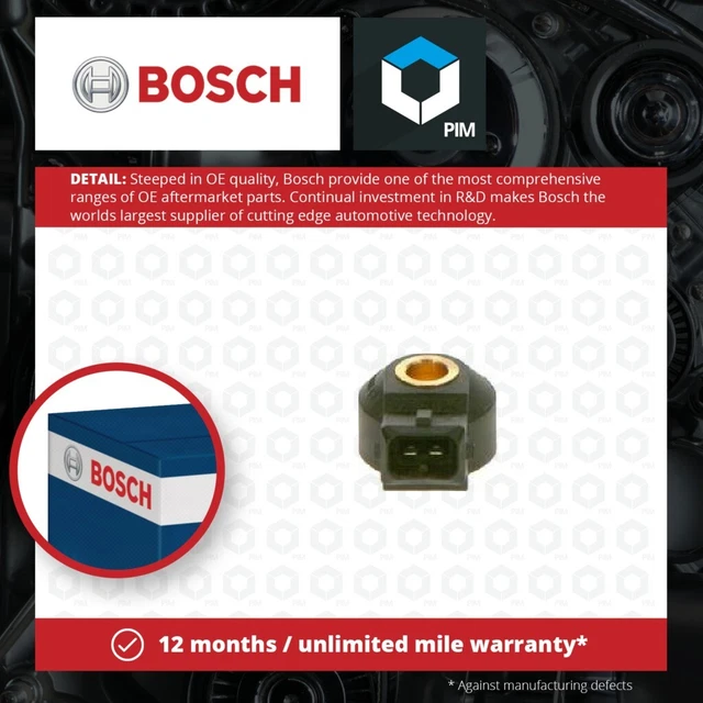 KNOCK SENSOR FITS VOLVO Bosch 1367644 13676440 Genuine Top Quality ...