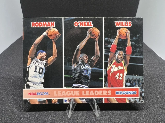 DENNIS RODMAN SHAQUILLE O'Neal Kevin Willis 1994-95 NBA Hoops Rebounds ...