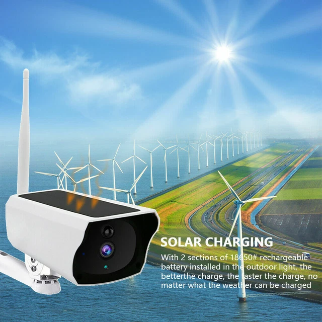5G 1080P SOLAR Powered Battery Camera Wireless Outdoor Security Camera ...